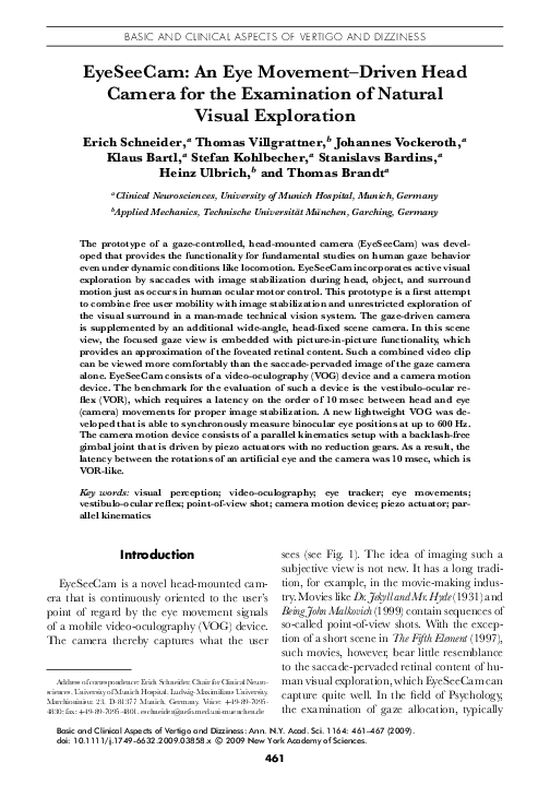 (PDF) EyeSeeCam: An Eye Movement-Driven Head Camera for the Examination ...