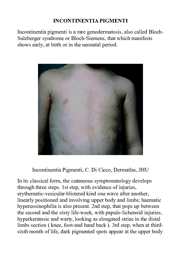 (DOC) RARE DERMATOLOGICAL DISEASES