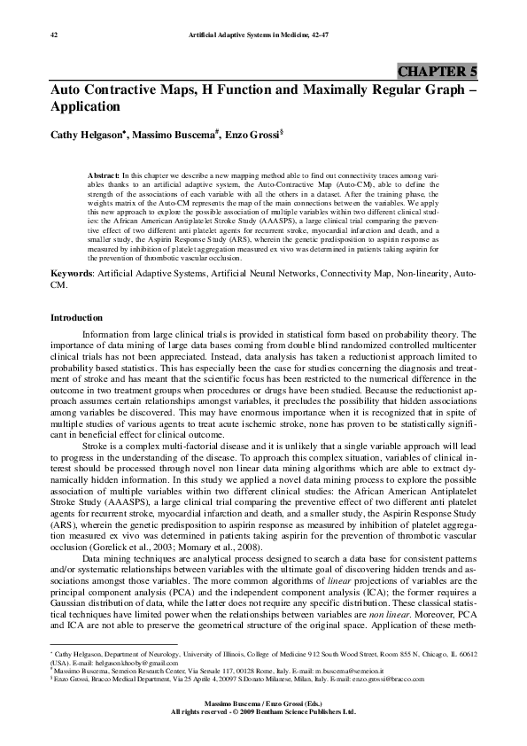 Pdf Chapter 5 Auto Contractive Maps H Function And Maximally Regular Graph Application
