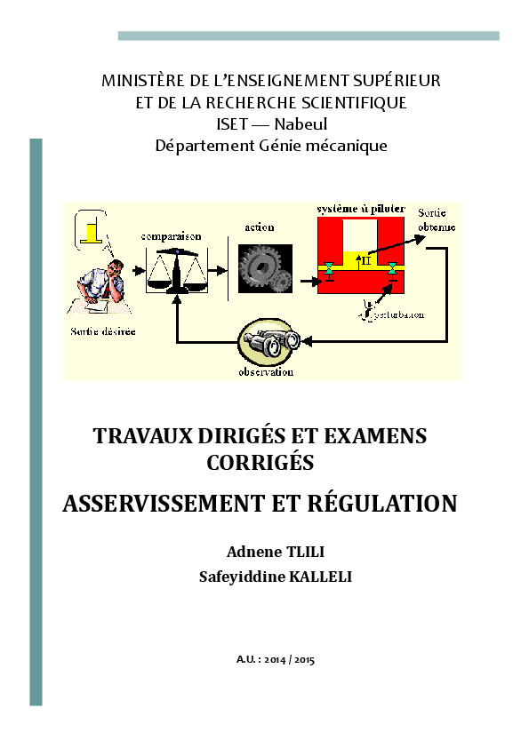 boucle de régulation de la pression artérielle definition PDF Cours ...