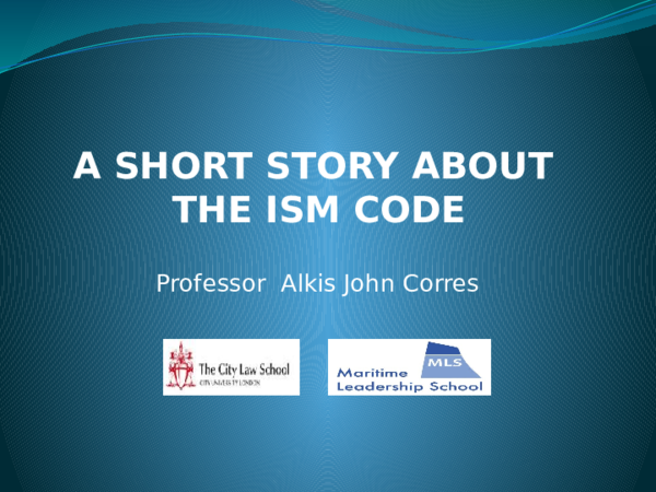(PPT) A SHORT STORY ABOUT ISM CODE.pptx
