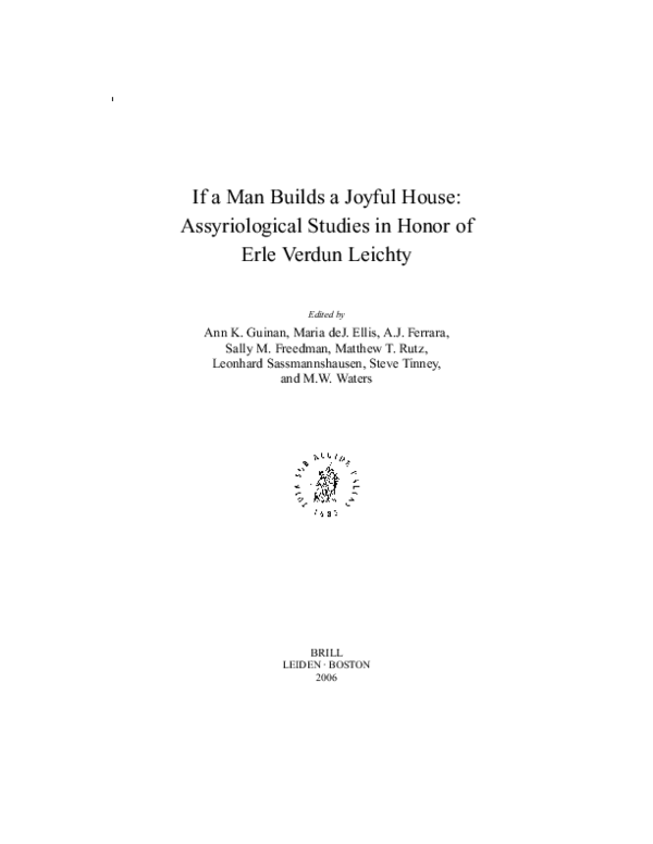 (PDF) "Lists of Therapeutic Plants: An Observation," in If a Man Builds ...