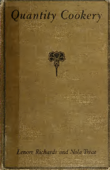 (PDF) Quantity Cookery