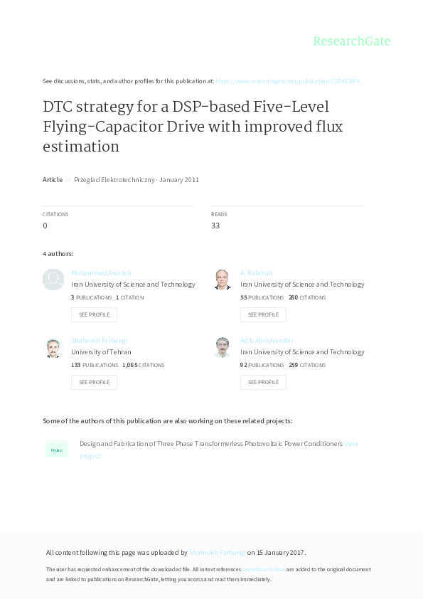 (PDF) DTC strategy for a DSP-based Five-Level Flying-Capacitor Drive ...