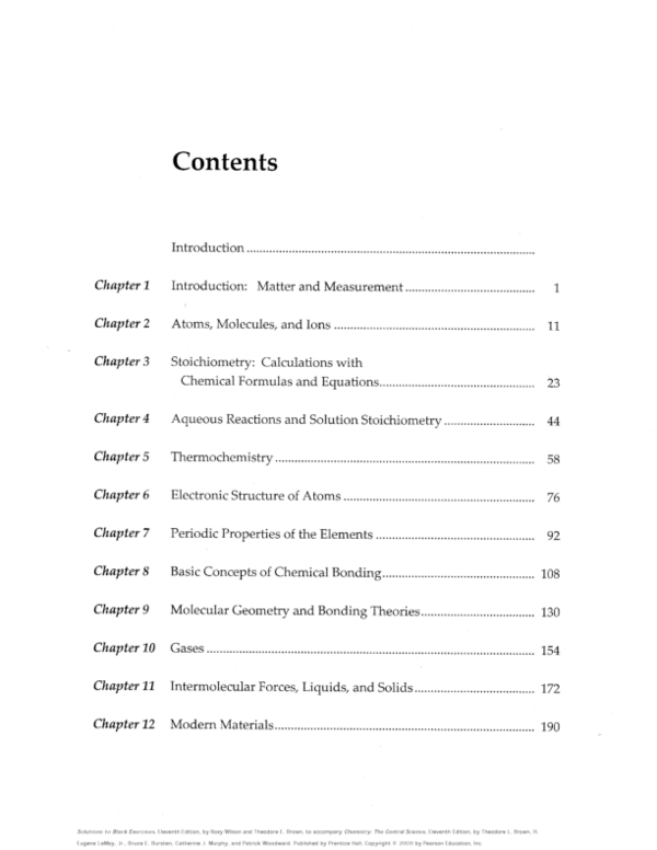 Chemistry The Central Science 13th Edition Answer Key Pdf