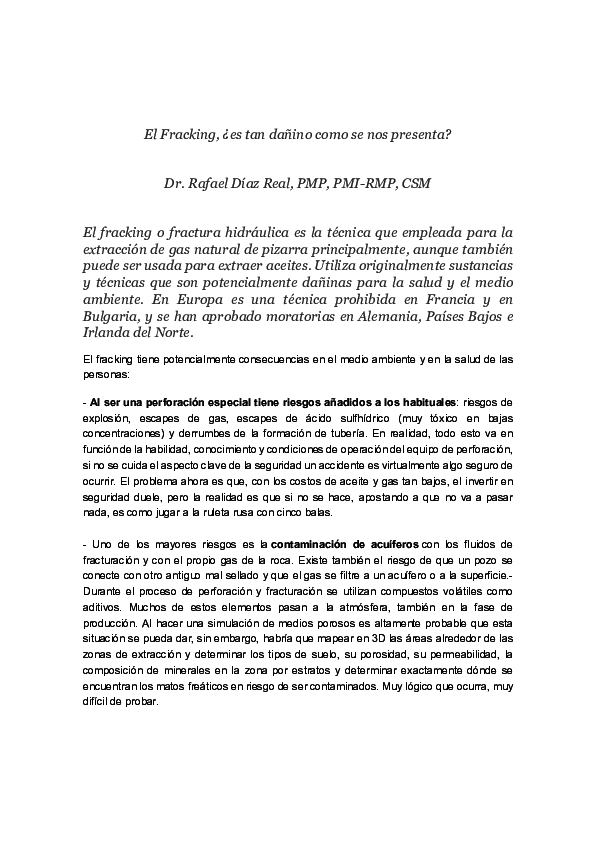 (PDF) El fracking