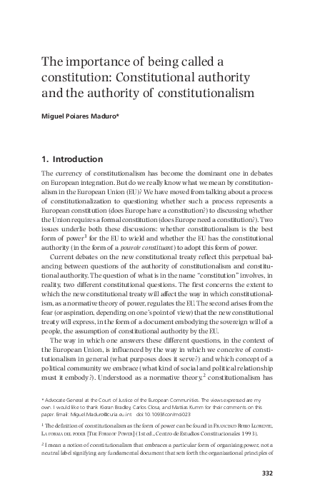 (PDF) UNDERSTANDING THE CONCEPT OF CONSTITUTIONALISM | Ibrahim Majura ...