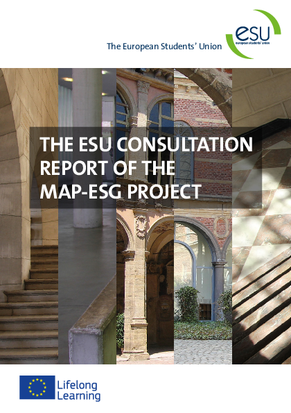 (PDF) The ESU Consultation Report of the MAP-ESG Project