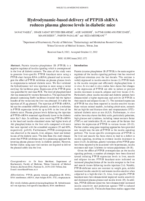 (PDF) MOLECULAR MEDICINE REPORTS