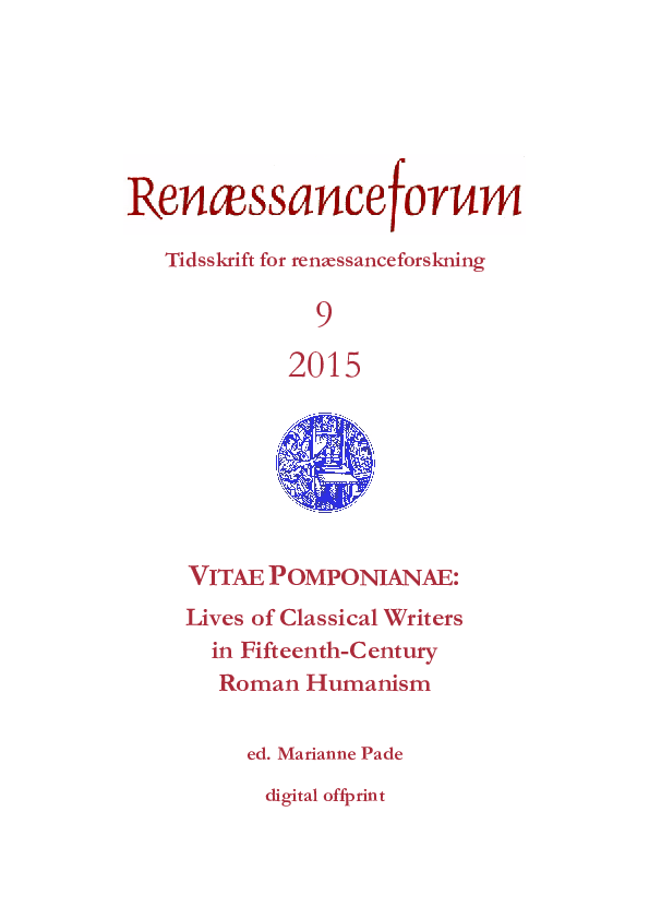 (PDF) The Vitae Statii of Niccolò Perotti and Pomponio Leto (Vitae ...