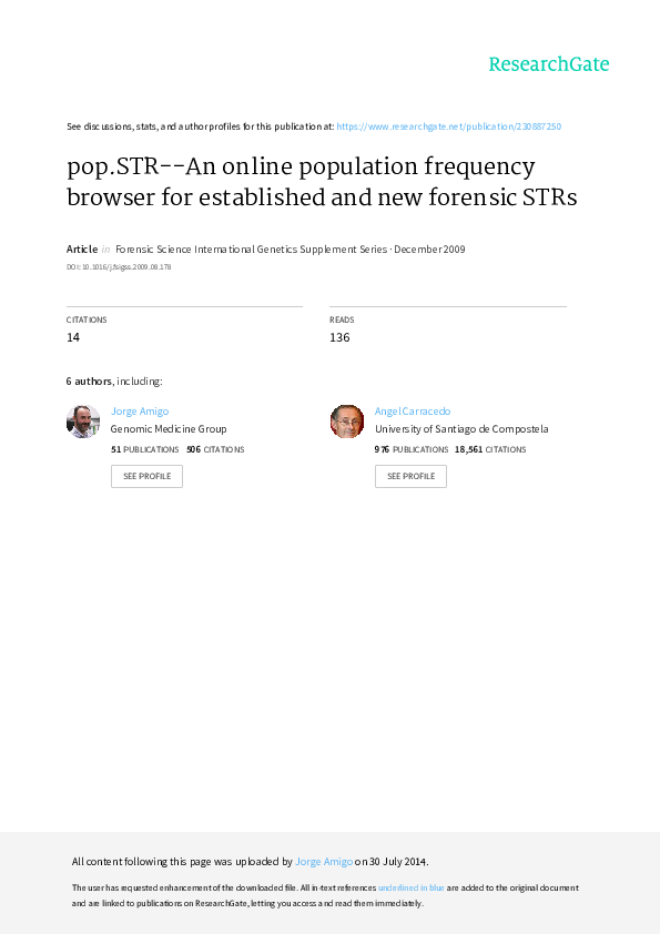 (PDF) pop. STR--An online population frequency browser for established ...