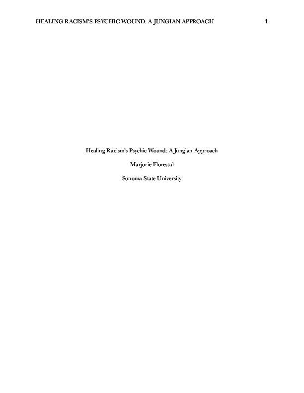 (PDF) Healing Racism's Psychic Wound: A Jungian Approach