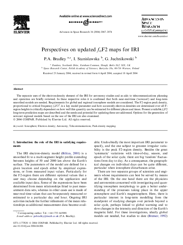 (PDF) Perspectives on updated ƒoF2 maps for IRI