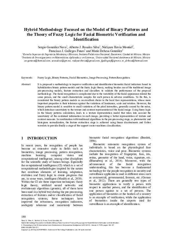 Pdf Hybrid Methodology Focused On The Model Of Binary Patterns And