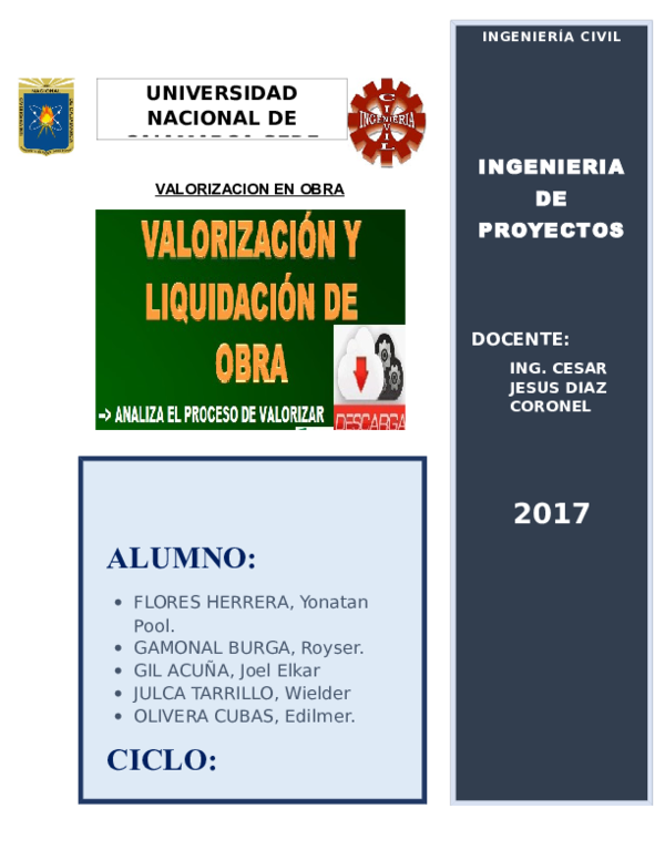 (DOC) VALORIZACION DE OBRAS CIVILES
