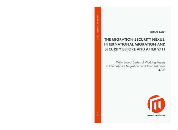 (PDF) The migration-security nexus. International migration and ...