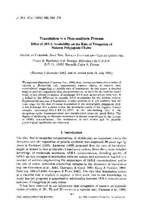 (PDF) Translation is a non-uniform process