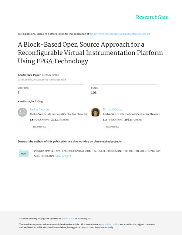 (PDF) A Block-Based Open Source Approach for a Reconfigurable Virtual Instrumentation Platform ...