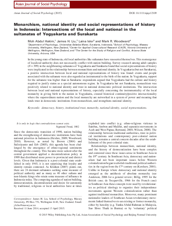 (PDF) Monarchism, national identity and social representations of ...