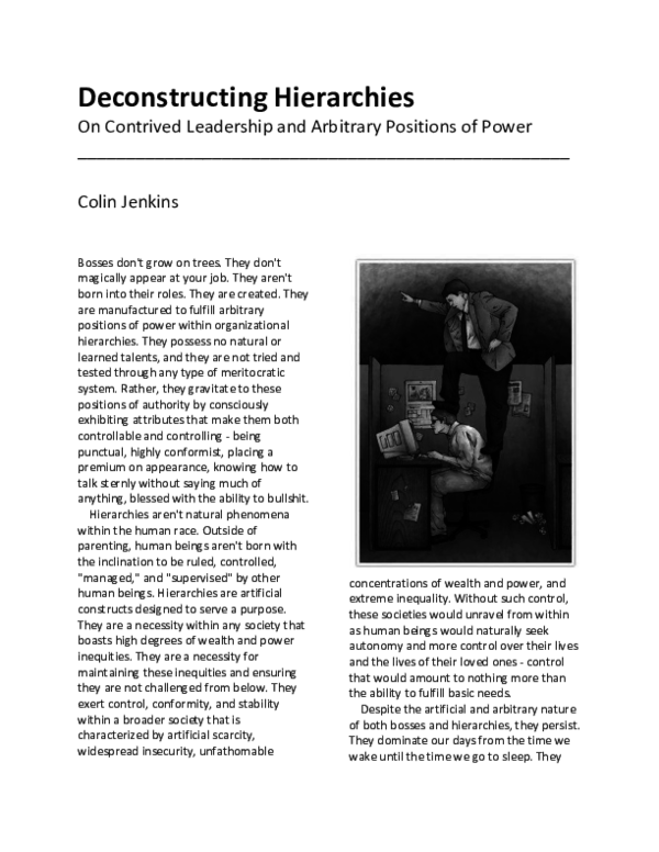 (PDF) Deconstructing Workplace Hierarchies: On Contrived Leadership and ...