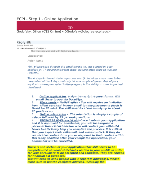 (DOC) ECPI -Step 1 -Online Application | Dillon Godofsky and Kirk ...