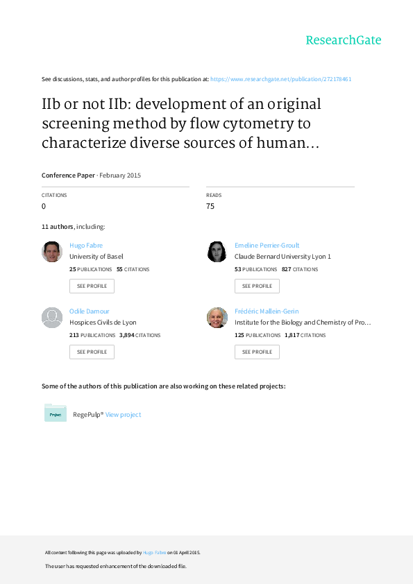 (PDF) IIb or not IIb: development of an original screening method by ...