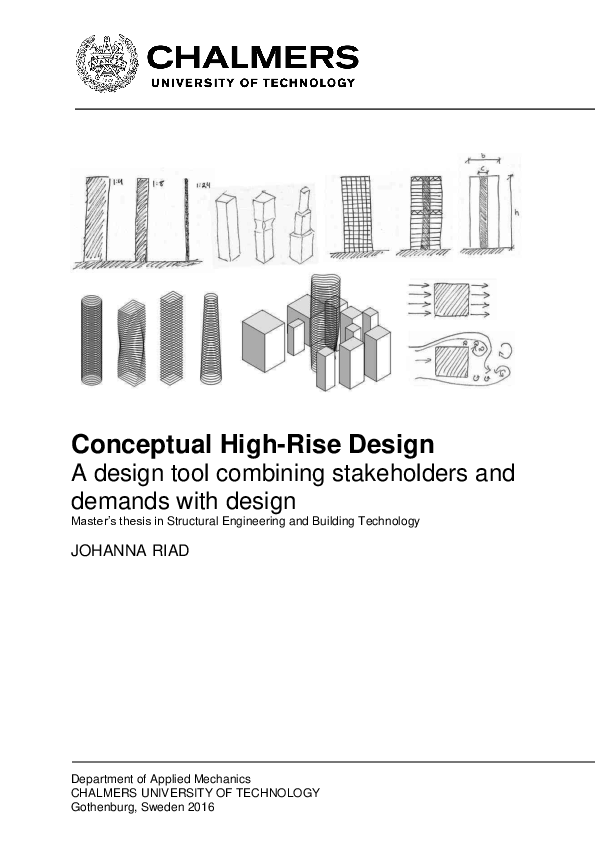 (PDF) Conceptual High-Rise Design A design tool combining stakeholders ...