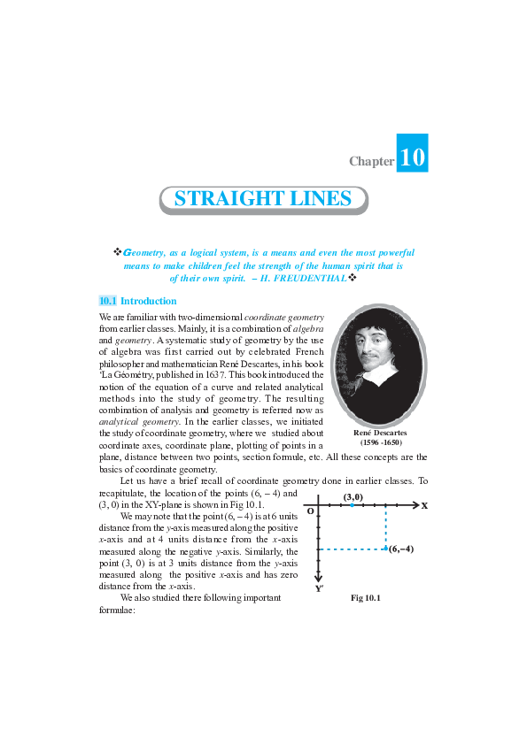 (PDF) Chapter 10 Straight line