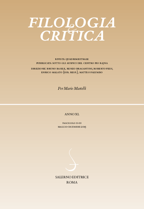 (PDF) Mario Martelli filologo