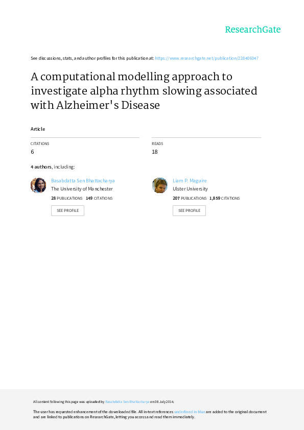 Pdf A Computational Modelling Approach To Investigate Different Targets In Deep Brain