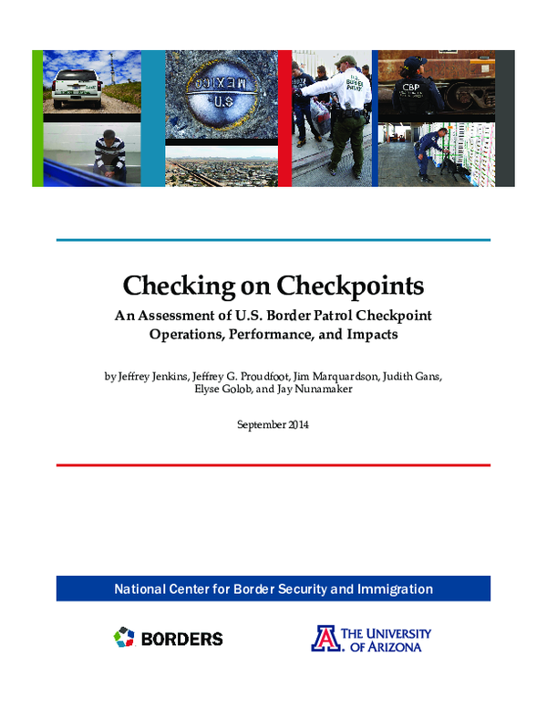 (PDF) Checking on Checkpoints An Assessment of U.S. Border Patrol ...