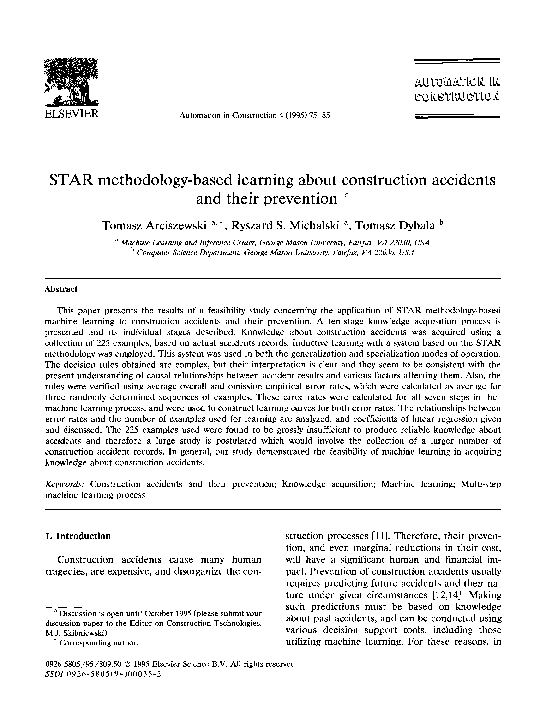 (PDF) STAR methodology-based learning about construction accidents and ...