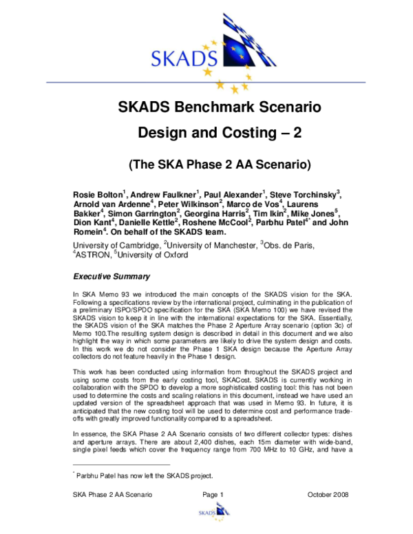 (PDF) SKADS Benchmark Scenario Design and Costing-2