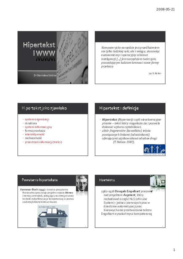 (PDF) Hipertekst i www