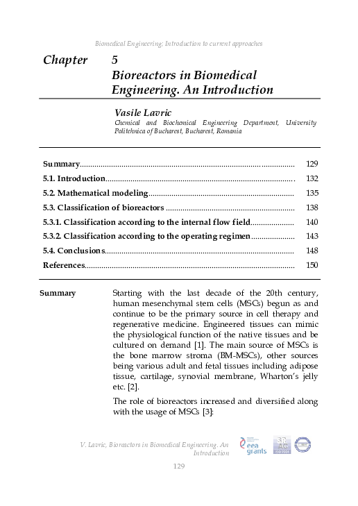 (PDF) Chapter 5 from BIOMEDICAL ENGINEERING