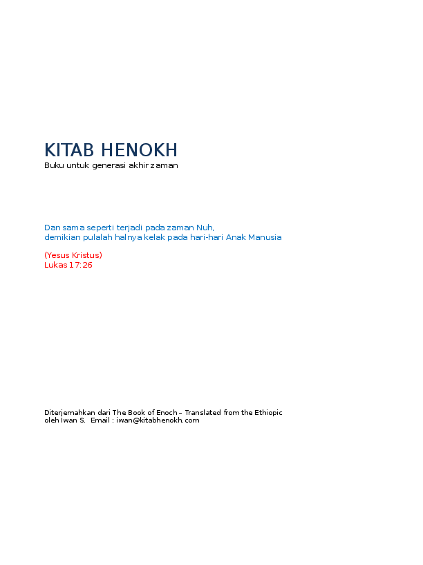 (DOC) KITAB HENOKH