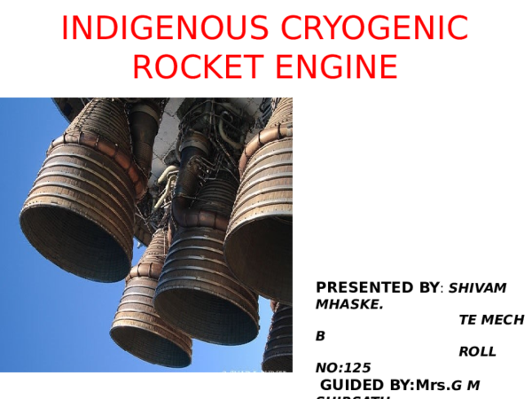 (PPT) Advancements in Cryogenic Rocket Engines