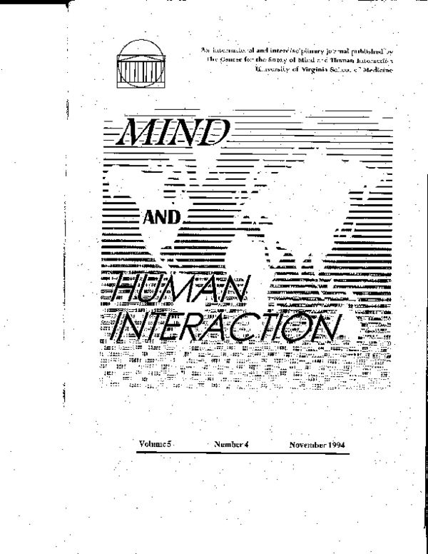 (PDF) Reading the Mask: Hidden Transcripts and Human Interaction