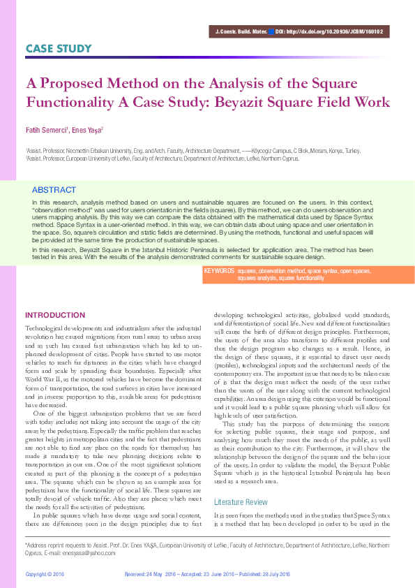 (PDF) A Proposed Method on the Analysis of the Square Functionality A ...