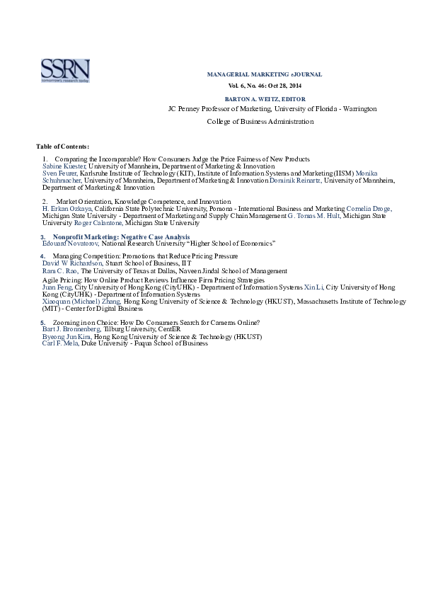 (PDF) Nonprofit Marketing: Negative Case Analysis