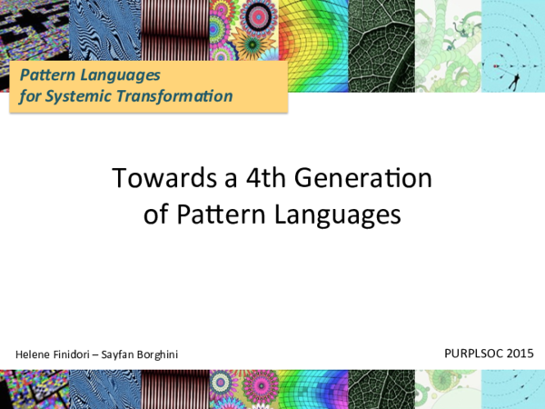 (PDF) Towards a Fourth Generation Pattern Language