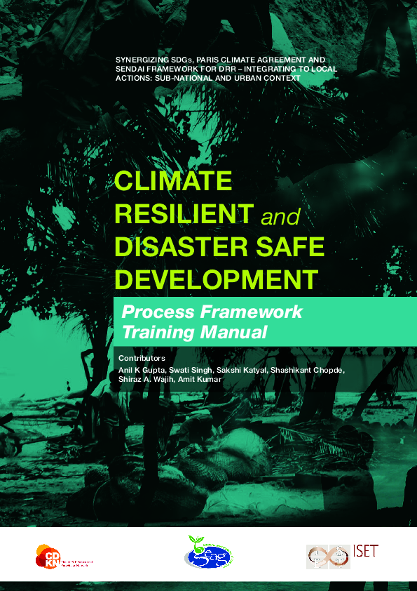 (PDF) Process Framework CLIMATE RESILIENT and DISASTER SAFE DEVELOPMENT