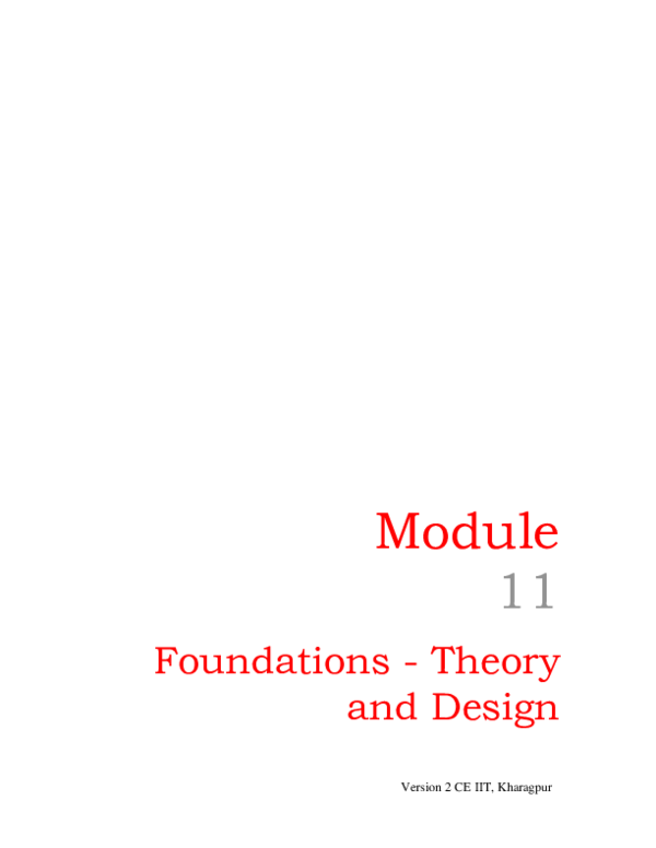 (PDF) Module 11 Foundations -Theory and Design