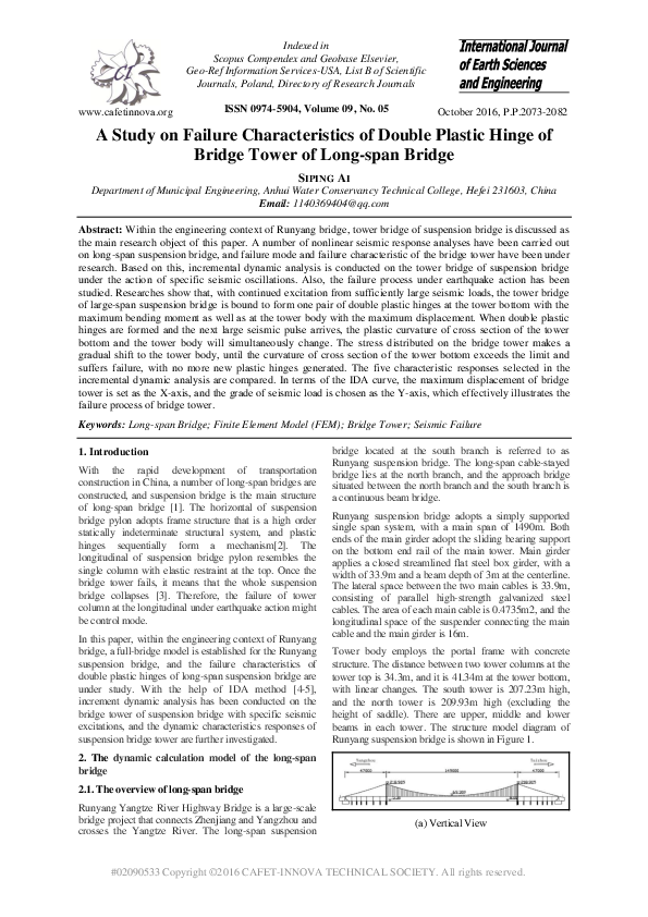 (PDF) A Study on Failure Characteristics of Double Plastic Hinge of ...