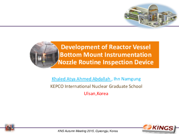(PDF) Development of Reactor Vessel Bottom Mount Instrumentation Nozzle ...