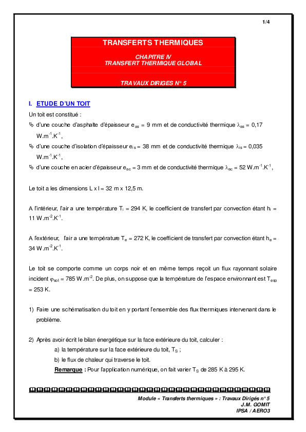 transfert thermique par convection