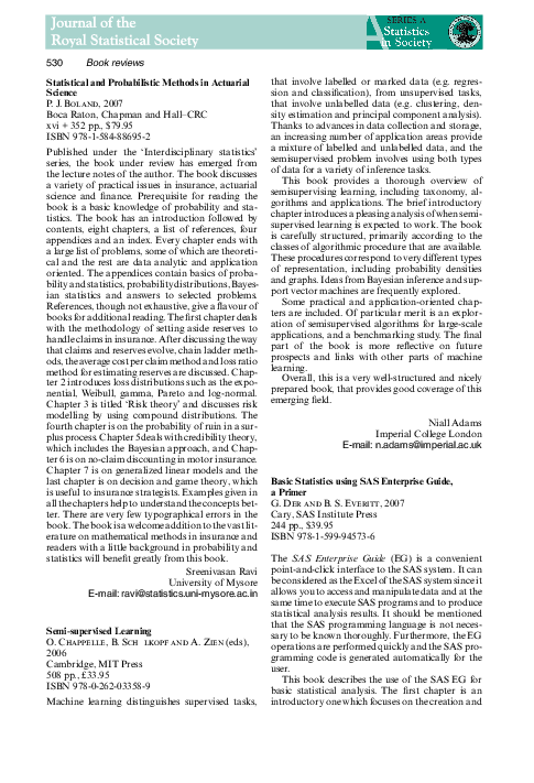 (PDF) Basic Statistics Using SAS Enterprise Guide, a Primer