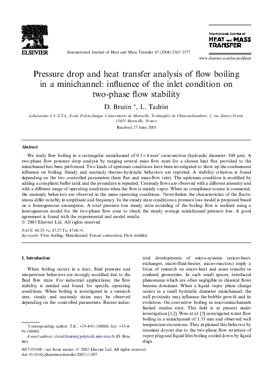 (PDF) Experimental Investigation of Heat Transfer and Flow Characteristics in Different Inlet ...
