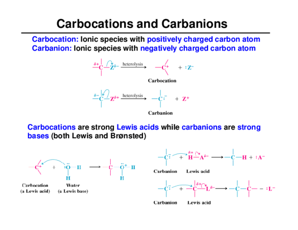 (PDF) Carbocations and Carbanions | sarmd noori - Academia.edu