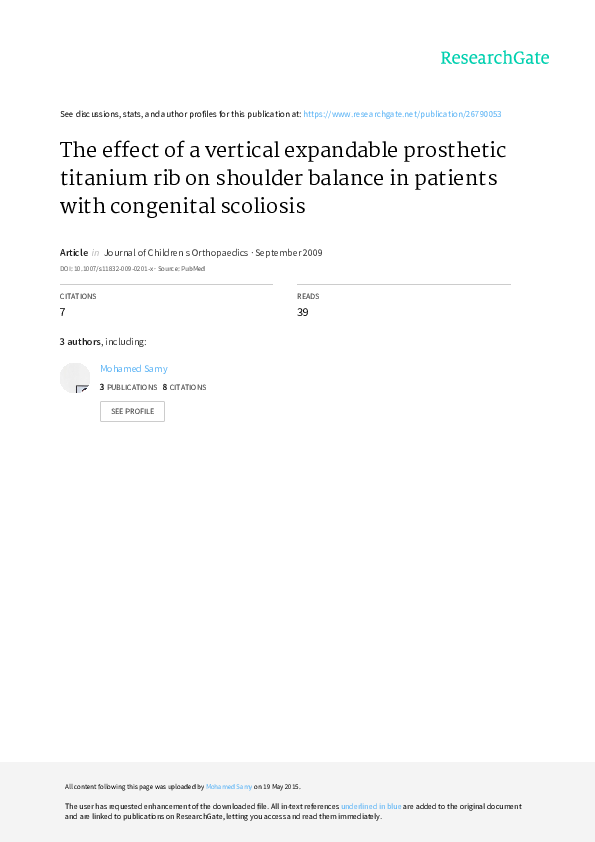 (PDF) The effect of a vertical expandable prosthetic titanium rib on ...